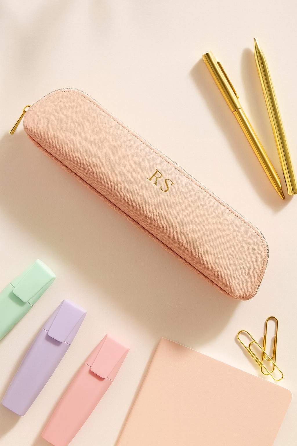 Personalised Monogram Pencil Case, Accessory Case, Make up Bag, Gift ...