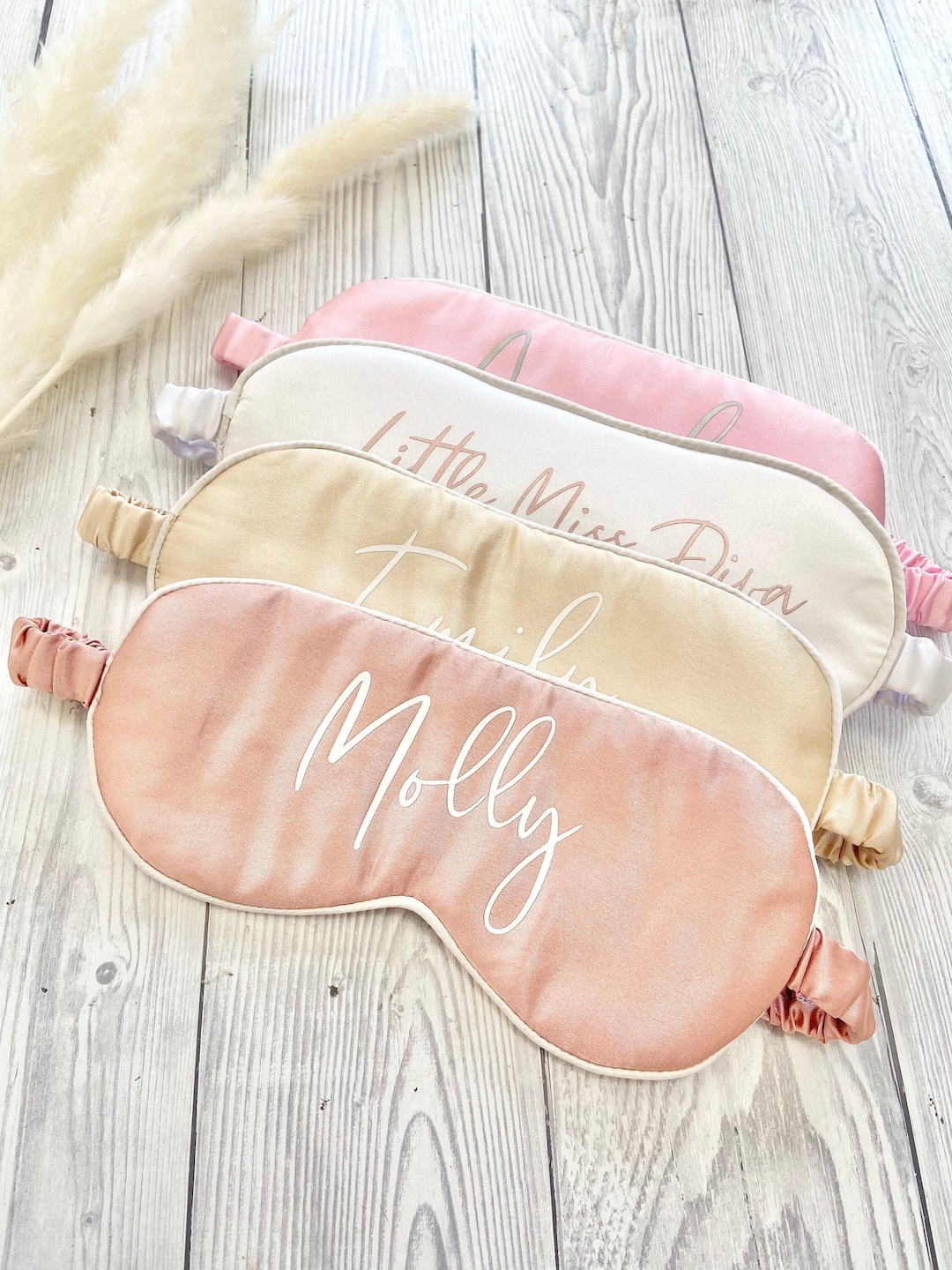 Personalised Luxury Eye Mask, Customised Bride Sleep Mask, Bridesmaid ...