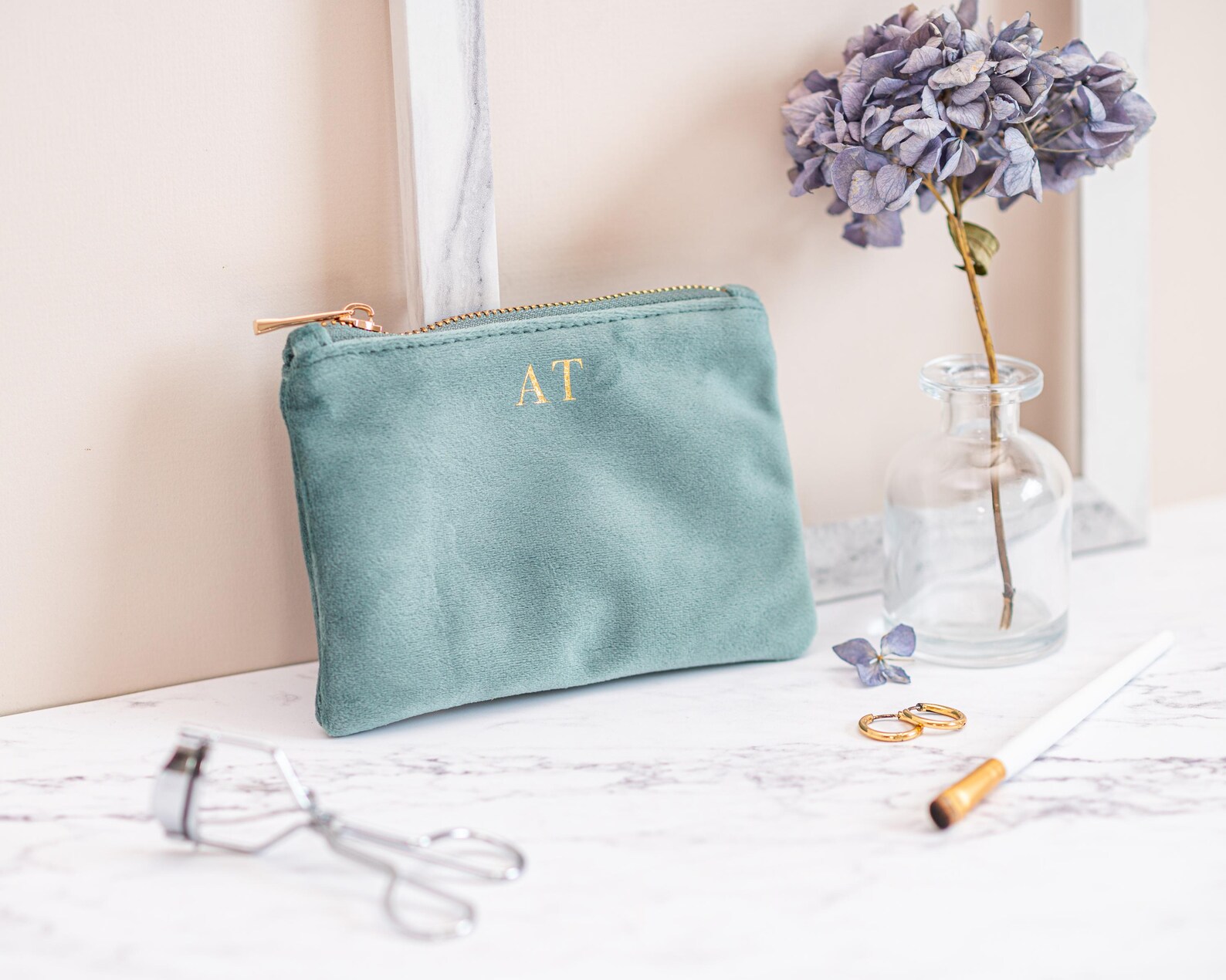 Luxury Personalised Velvet Coin Purse, Gemstone Bags, Gifts for Her ...