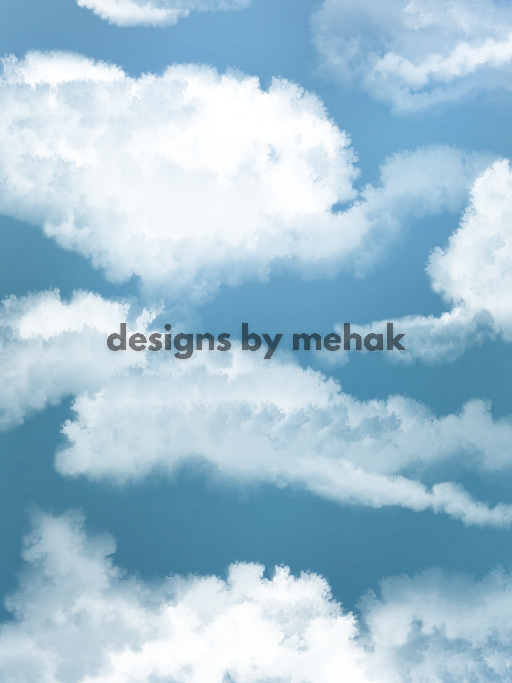 Sky and Clouds Digital Print/wallpaper - Etsy