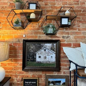 White Barn Landscape Print, Farmhouse Decor, Michigan Barns Collection ...