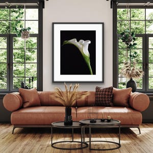 White Calla Lily Wall Art, Lily Canvas, Lily Wall Art, Lily Print ...