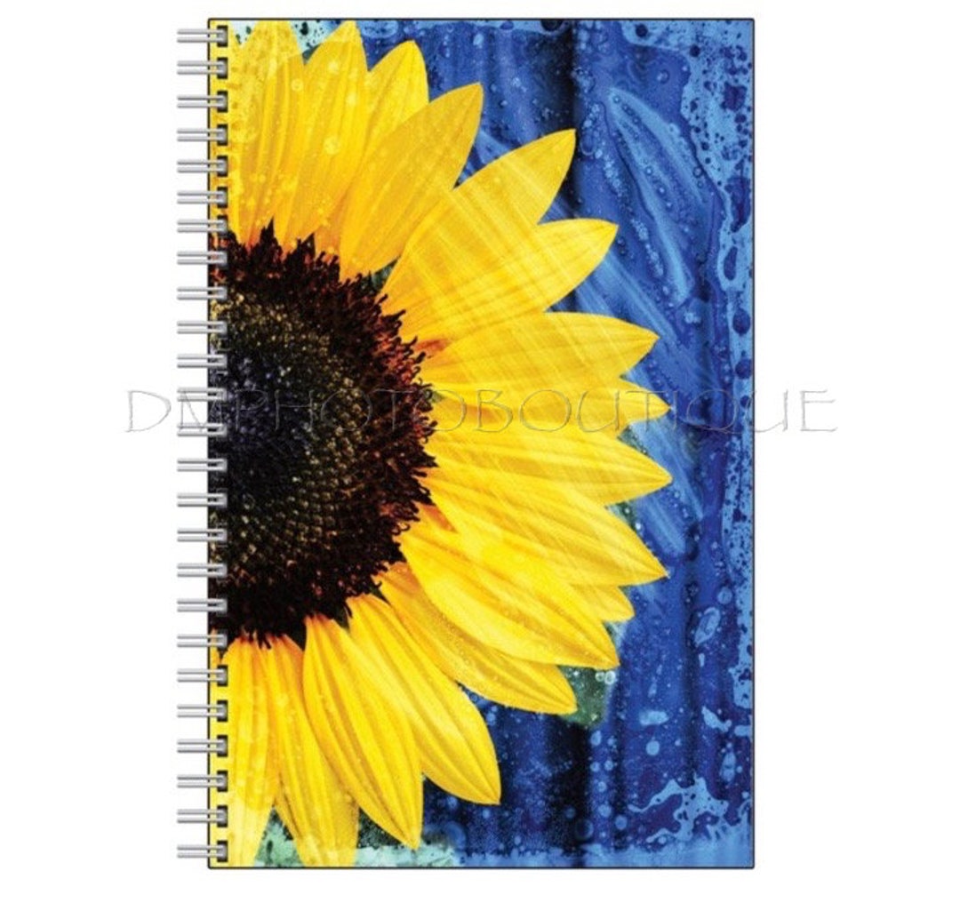 Sunflower Notebook, Back to School Notebook, Sunflower Gift, Mom Gift ...