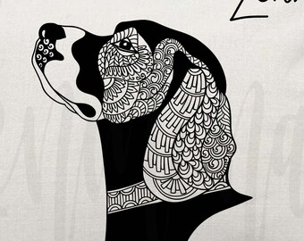 Mandala beagle svg - Etsy France