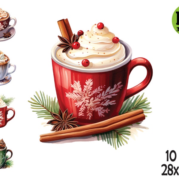 Hot Cocoa Clipart - Etsy