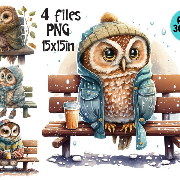 Winter Owl - Etsy