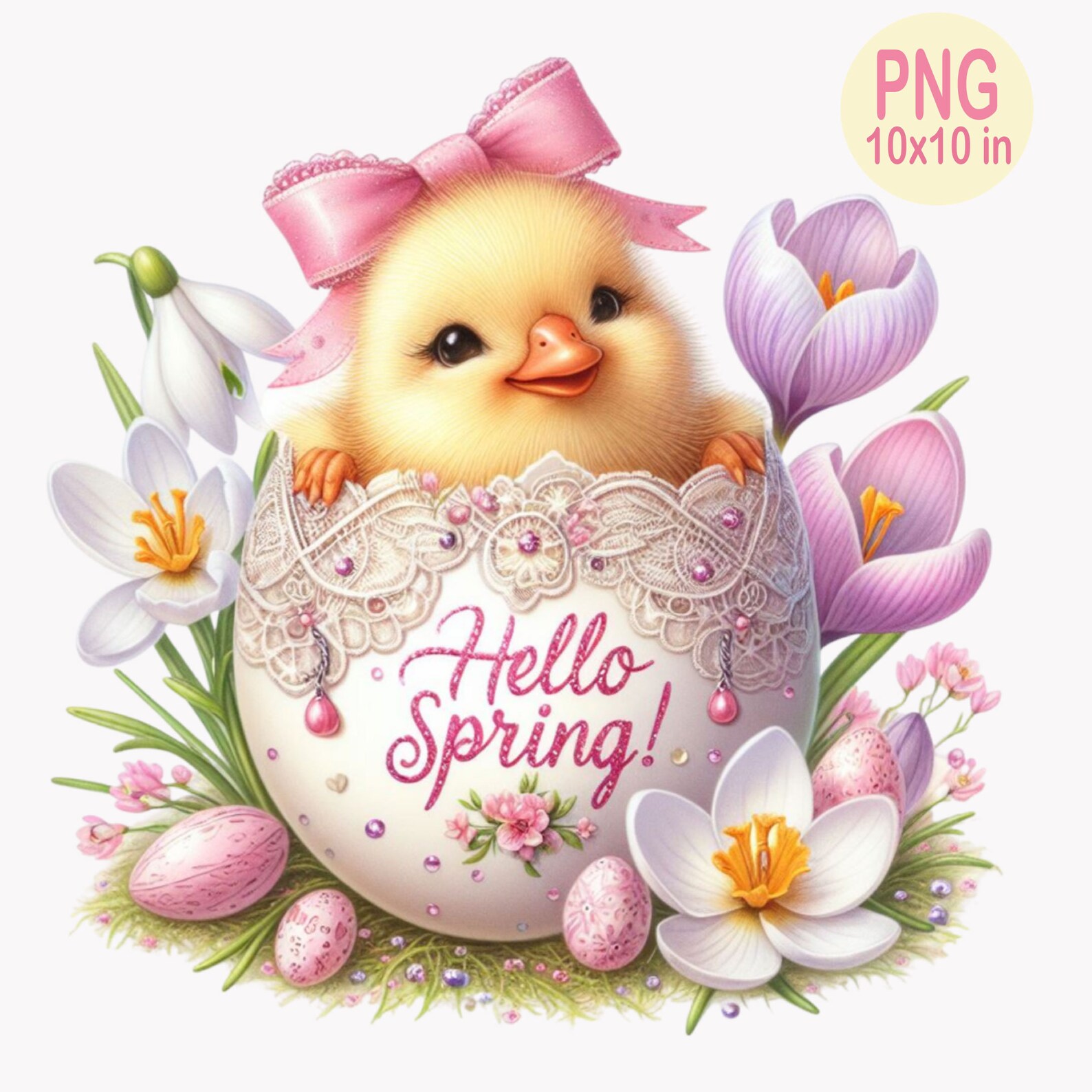 10 PNG Easter Chick Clipart, Hatching Baby Bird Spring Sublimation - Etsy