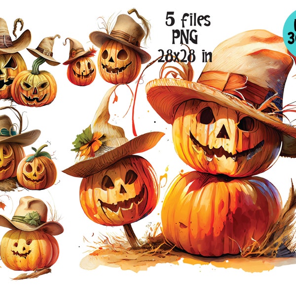 Carved Pumpkin Clipart - Etsy