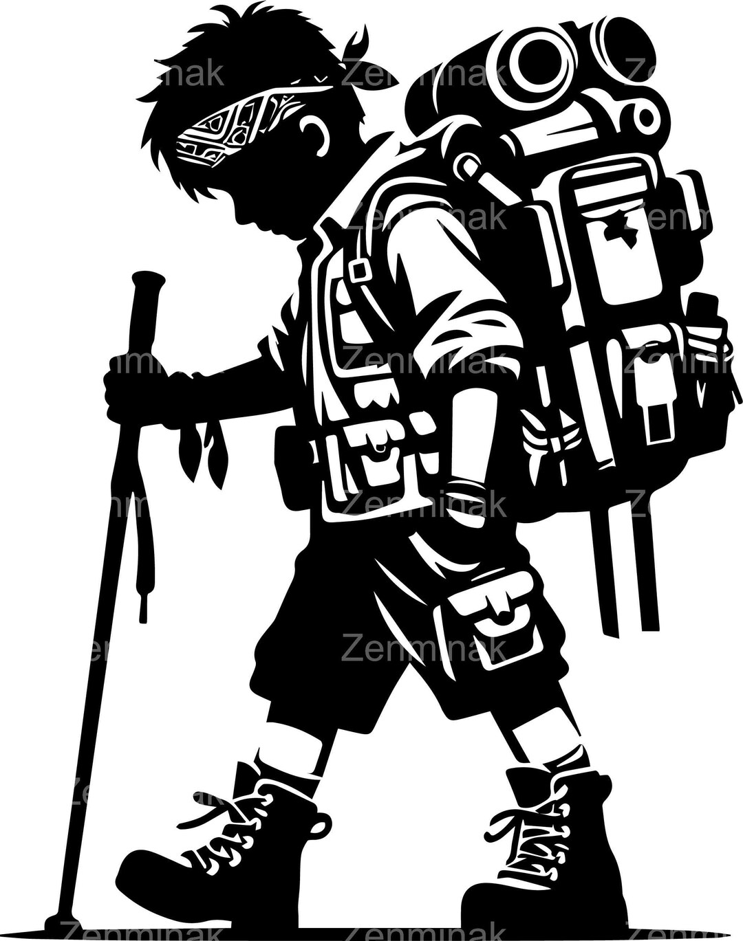 8 SVG Hiking Backpacker SVG, Adventure Camper Clipart, Outdoor Trekking ...