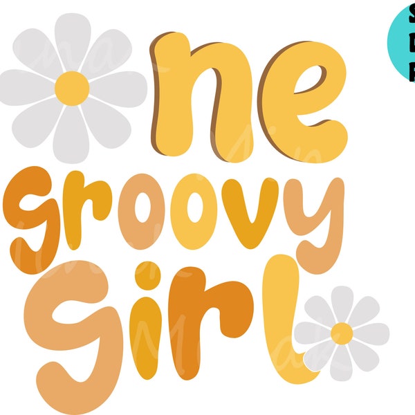 Groovy One Svg Png Groovy One Birthday Etsy