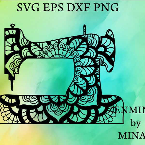 Sewing Machine Svg 3d Mandala Svg - Etsy