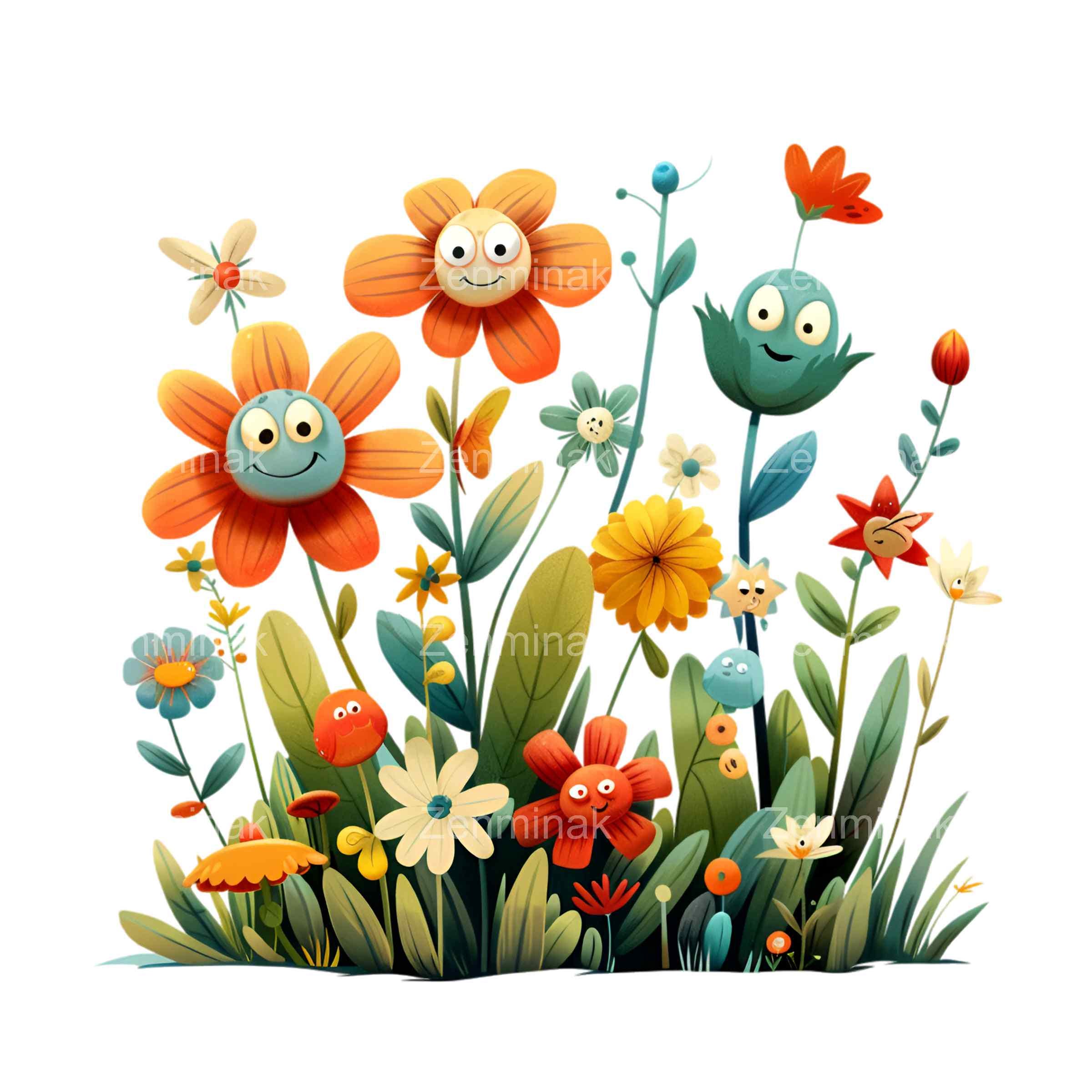 Animated Flowers Clip Art