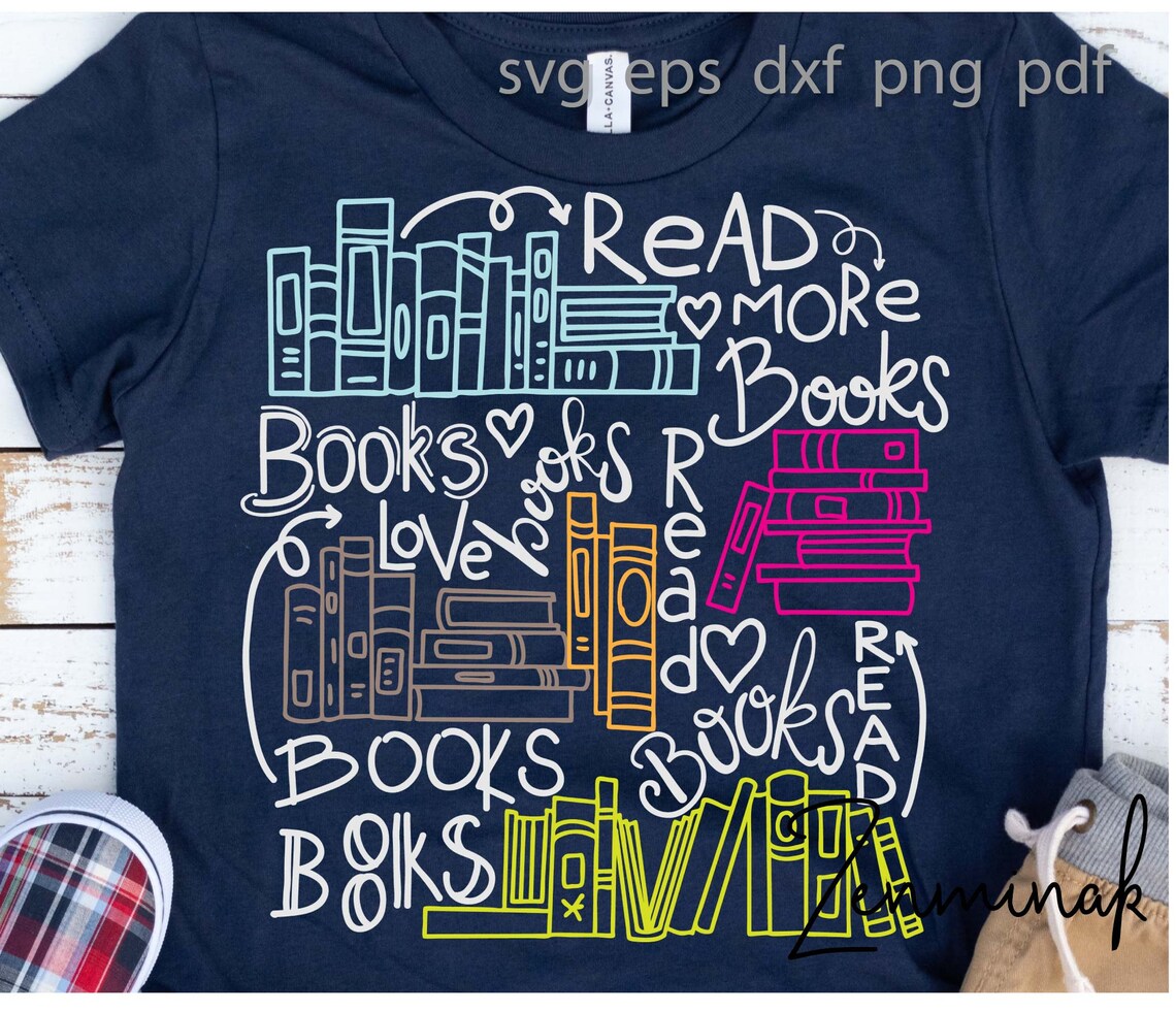 Books Svg Read Svg School Svg Reading Svg Teacher Svg - Etsy