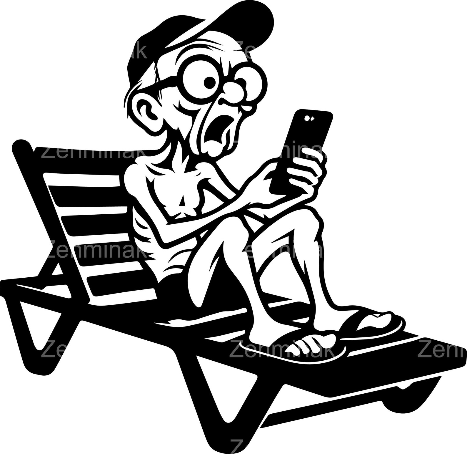 8 SVG Funny Grandpa With Phone, Grumpy Old Man Clipart, Retired Senior ...