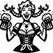 9 SVG Beer Girl SVG – Bavarian Barmaid Cut File – Traditional Dress ...