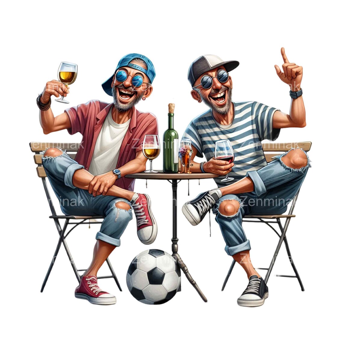 16 Funny Soccer Fans PNG Clipart, Cheerful Men Drinking Beer, Football ...