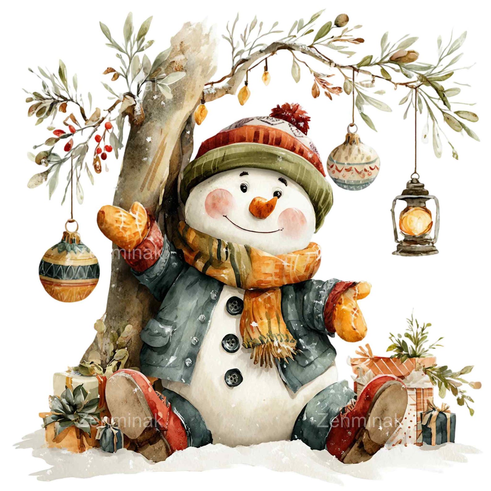 18 PNG Funny Snowman – Cute Christmas Clipart – Whimsical Holiday Art ...