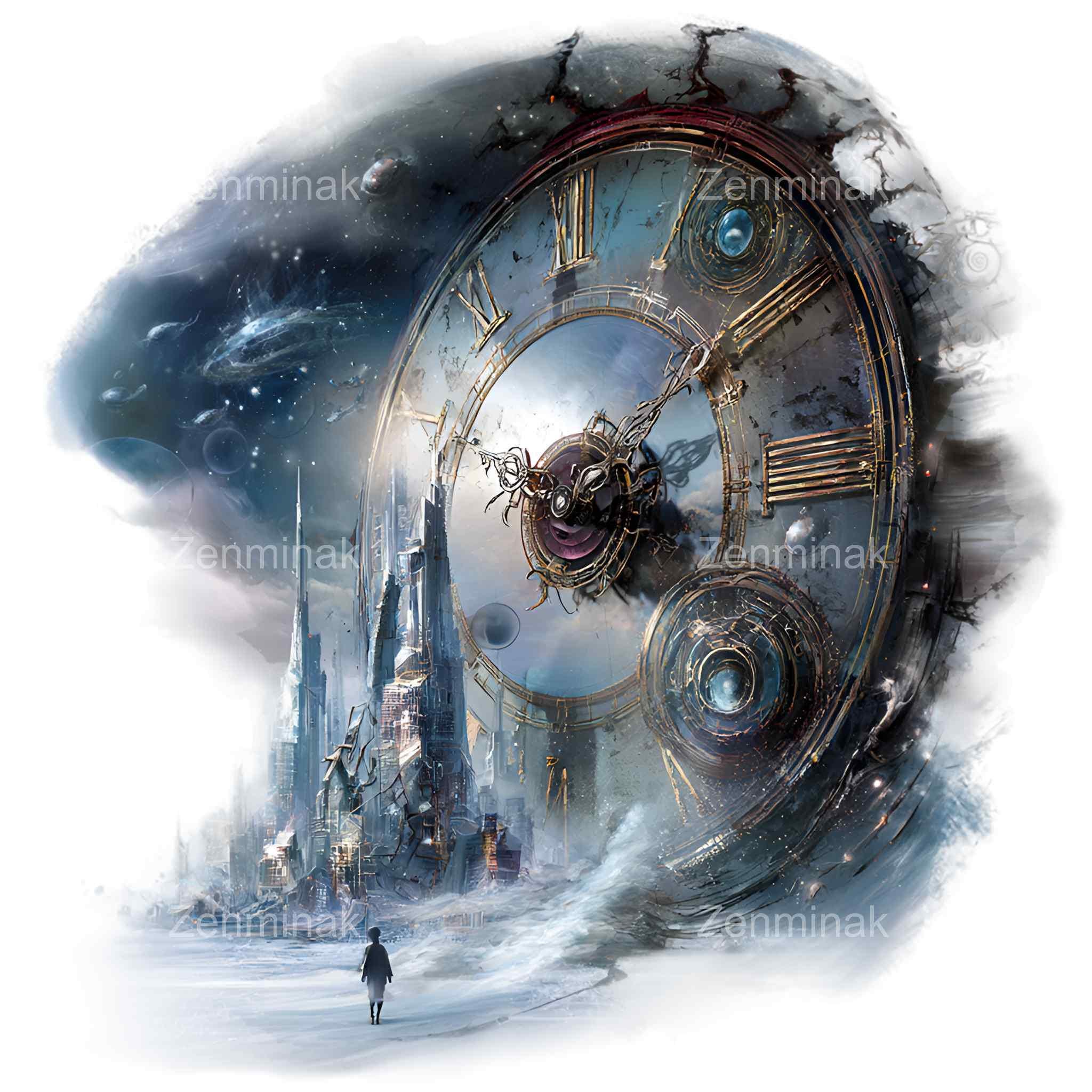 15 PNG Fantasy Clock Portal – Apocalyptic Time Travel PNG for Sci-fi ...