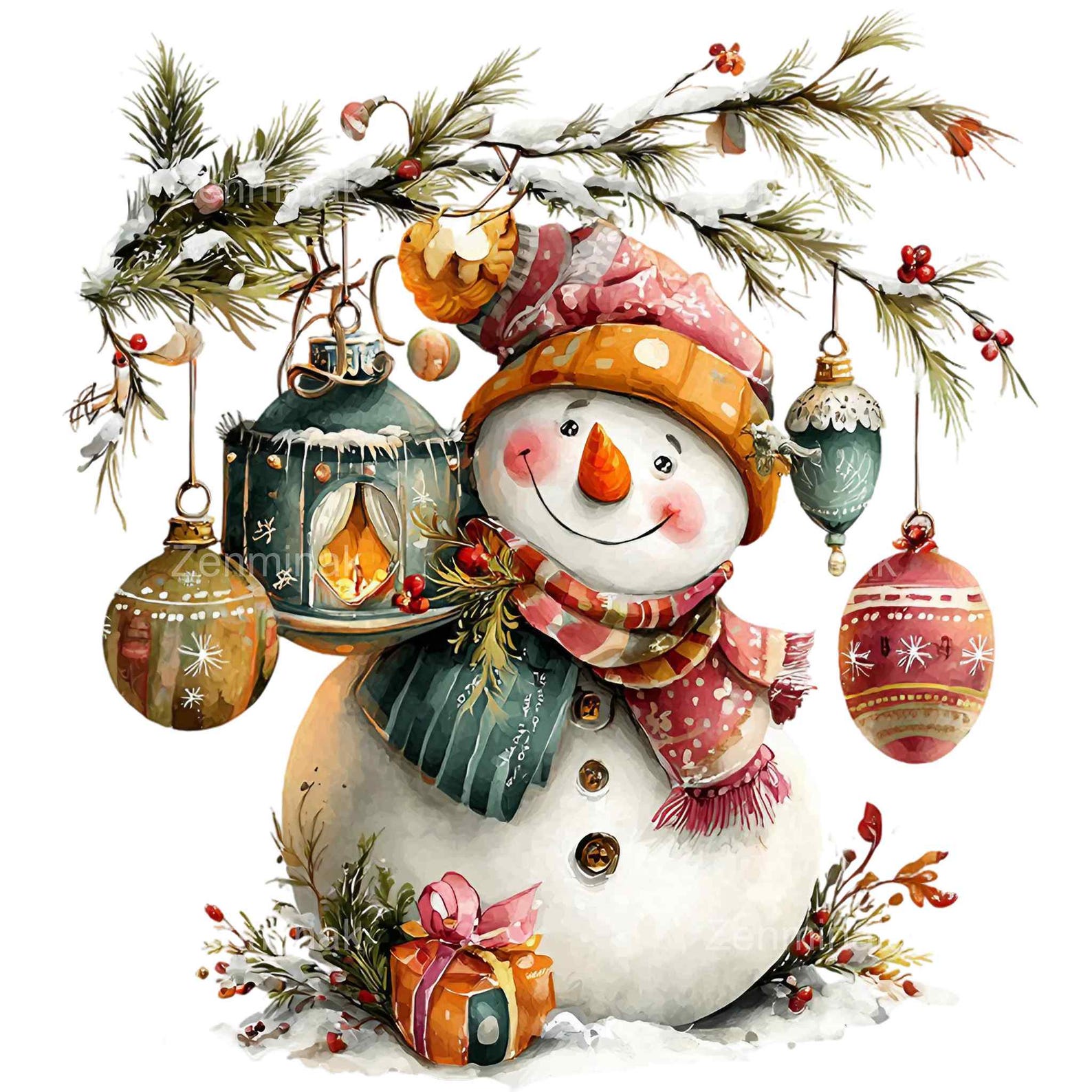 18 PNG Funny Snowman – Cute Christmas Clipart – Whimsical Holiday Art ...