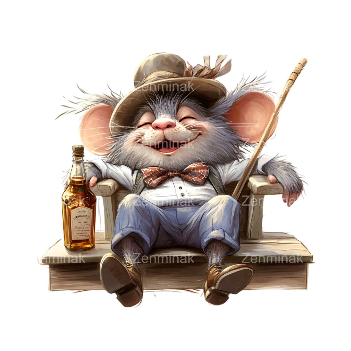 18 PNG Funny Mouse Clipart – Comic Drunk Mouse PNG – Sitting Bench ...
