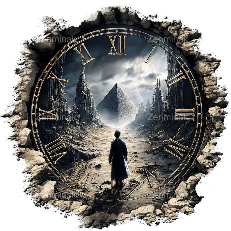 15 PNG Fantasy Clock Portal – Apocalyptic Time Travel PNG for Sci-fi ...