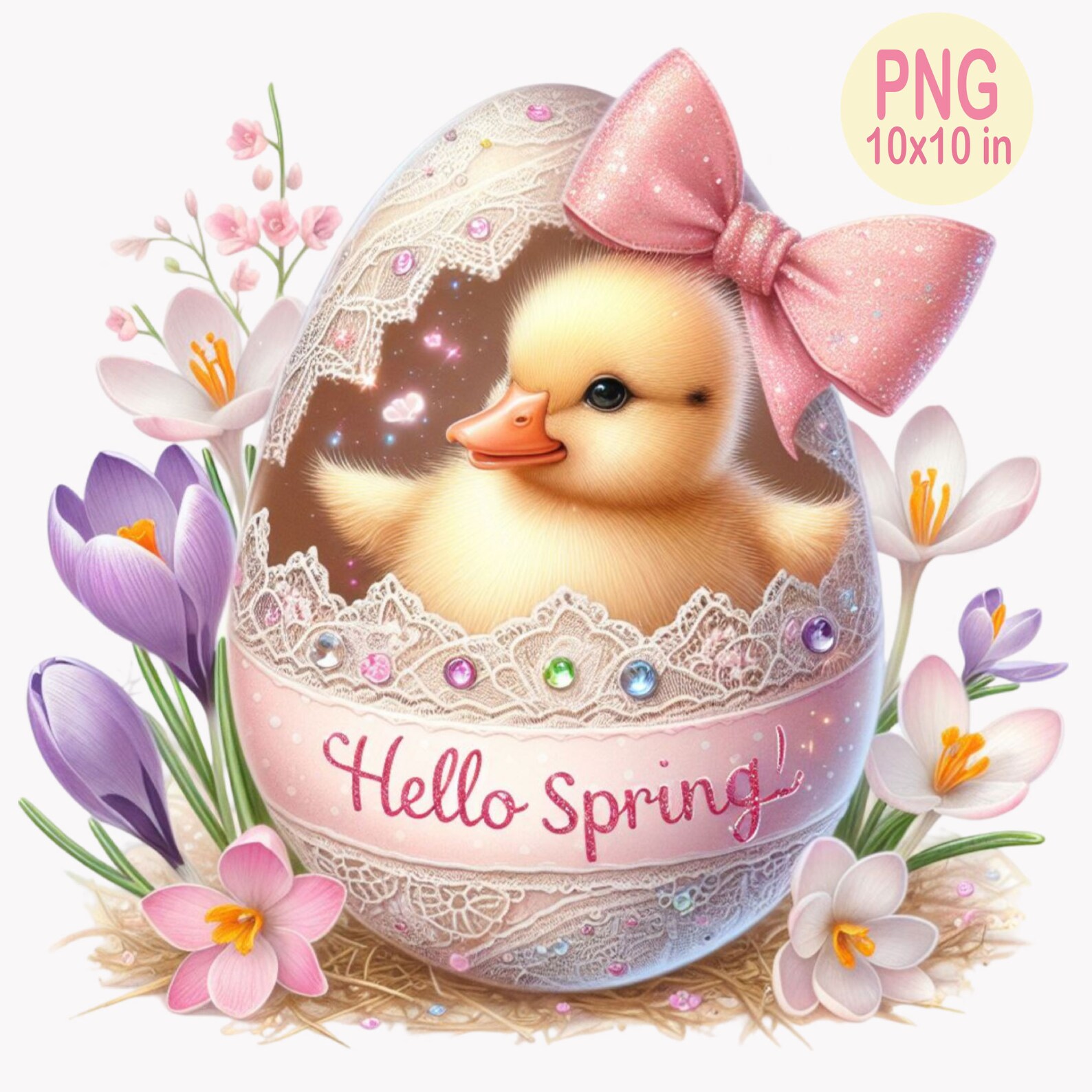 10 PNG Easter Chick Clipart, Hatching Baby Bird Spring Sublimation - Etsy