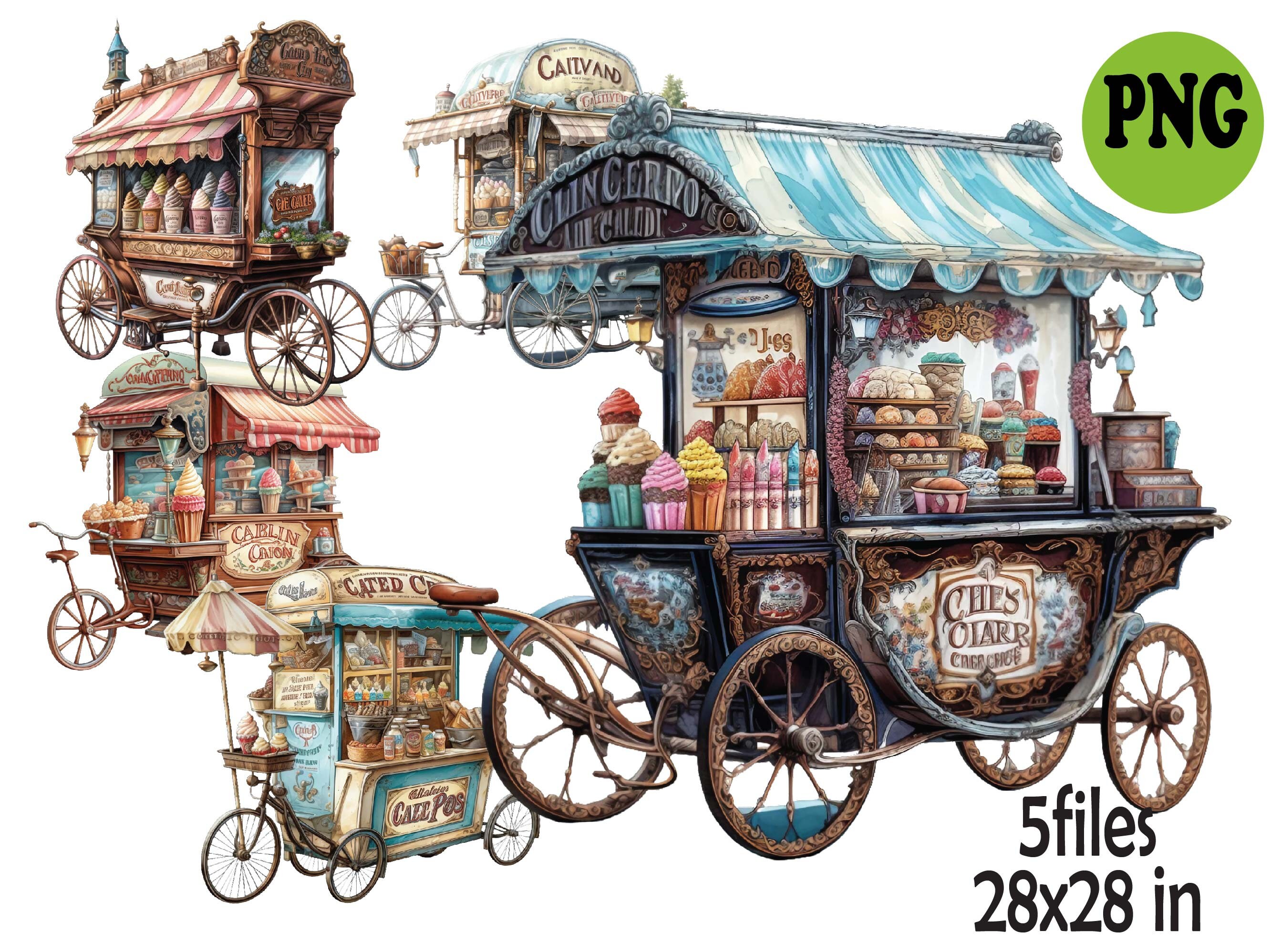 Ice Cream Cart Clipart
