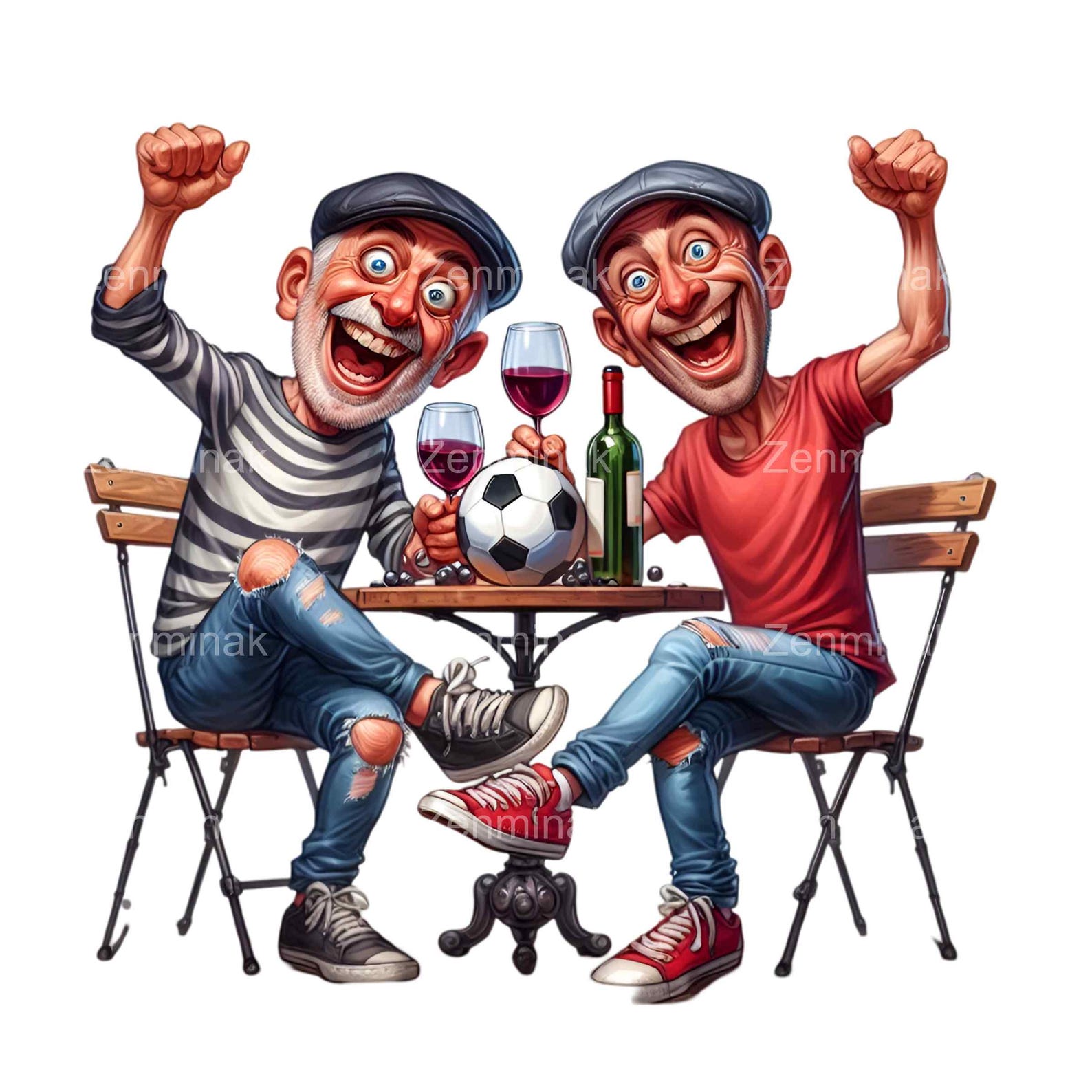 16 Funny Soccer Fans PNG Clipart, Cheerful Men Drinking Beer, Football ...