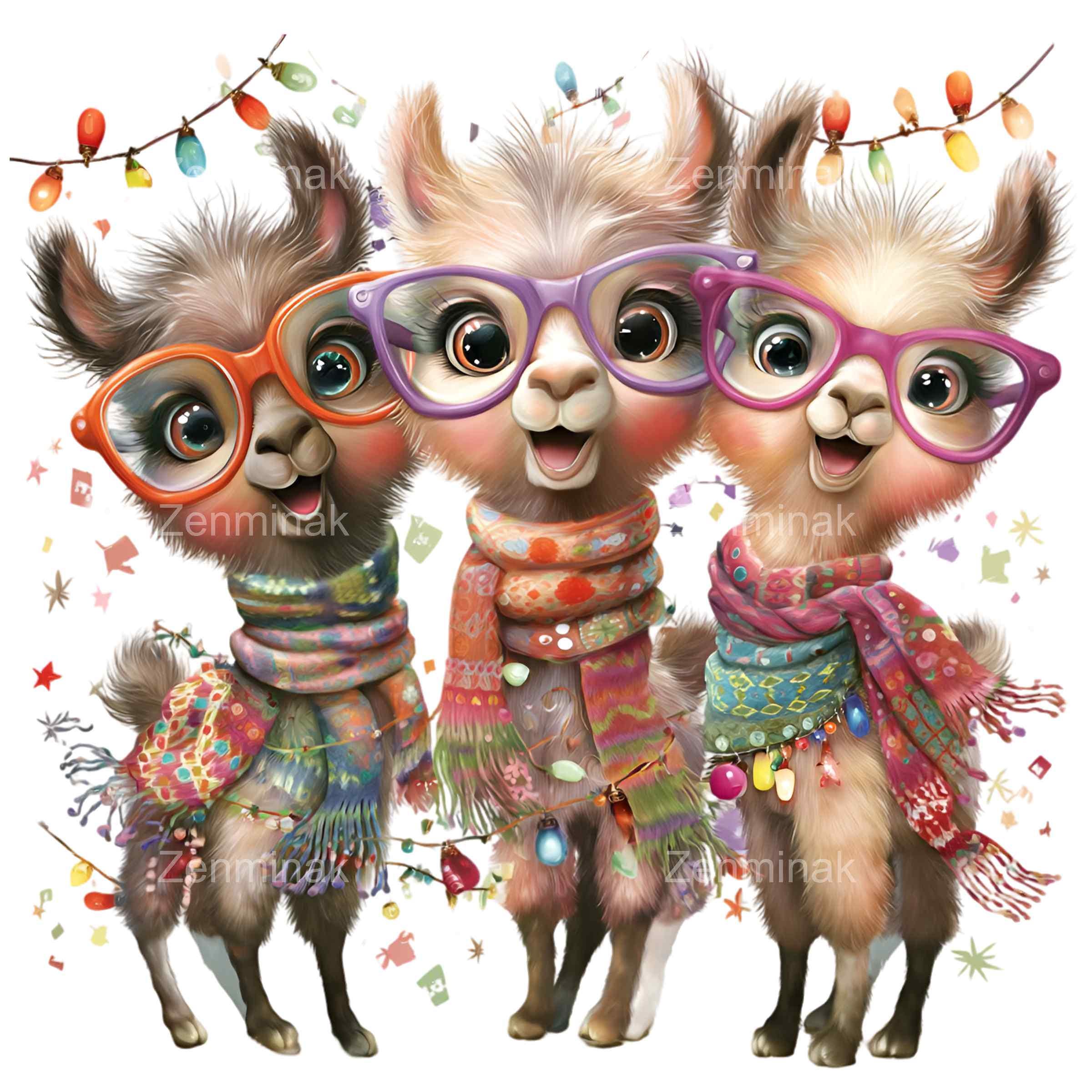 15 PNG Birthday Llamas – Cute Llama PNG – Party Animal Clipart With ...