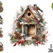 Watercolor Winter Birdhouse Clipart Sublimation Illustration PNG - Etsy