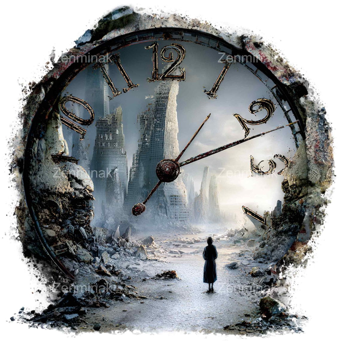 15 PNG Fantasy Clock Portal – Apocalyptic Time Travel PNG for Sci-fi ...