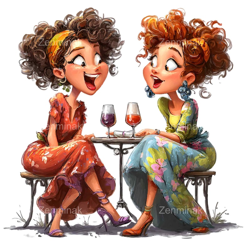 16 PNG Wine Girls Friends – Funny Ladies Clipart – PNG for Girls Crafts ...