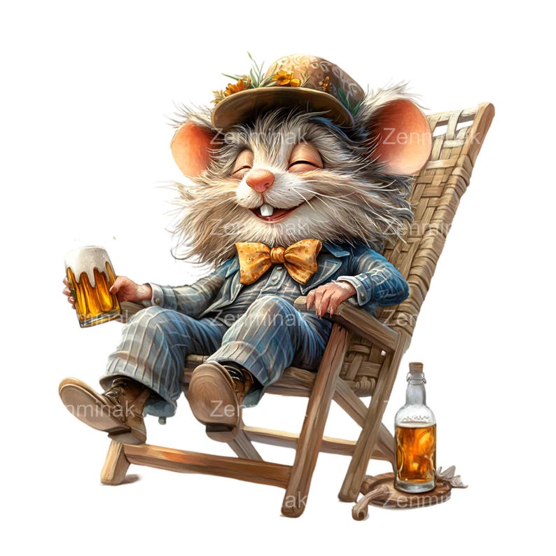 18 PNG Funny Mouse Clipart – Comic Drunk Mouse PNG – Sitting Bench ...