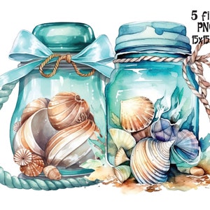 Sea Shells Clipart, Seashell Clipart, Ocean Clipart, Beach Clipart ...