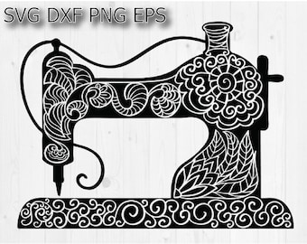 Zentangle Svg Mandala Svg Sewing Machine Svg - Etsy