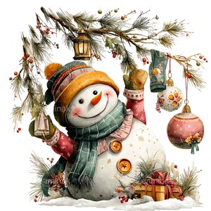 18 PNG Funny Snowman – Cute Christmas Clipart – Whimsical Holiday Art ...