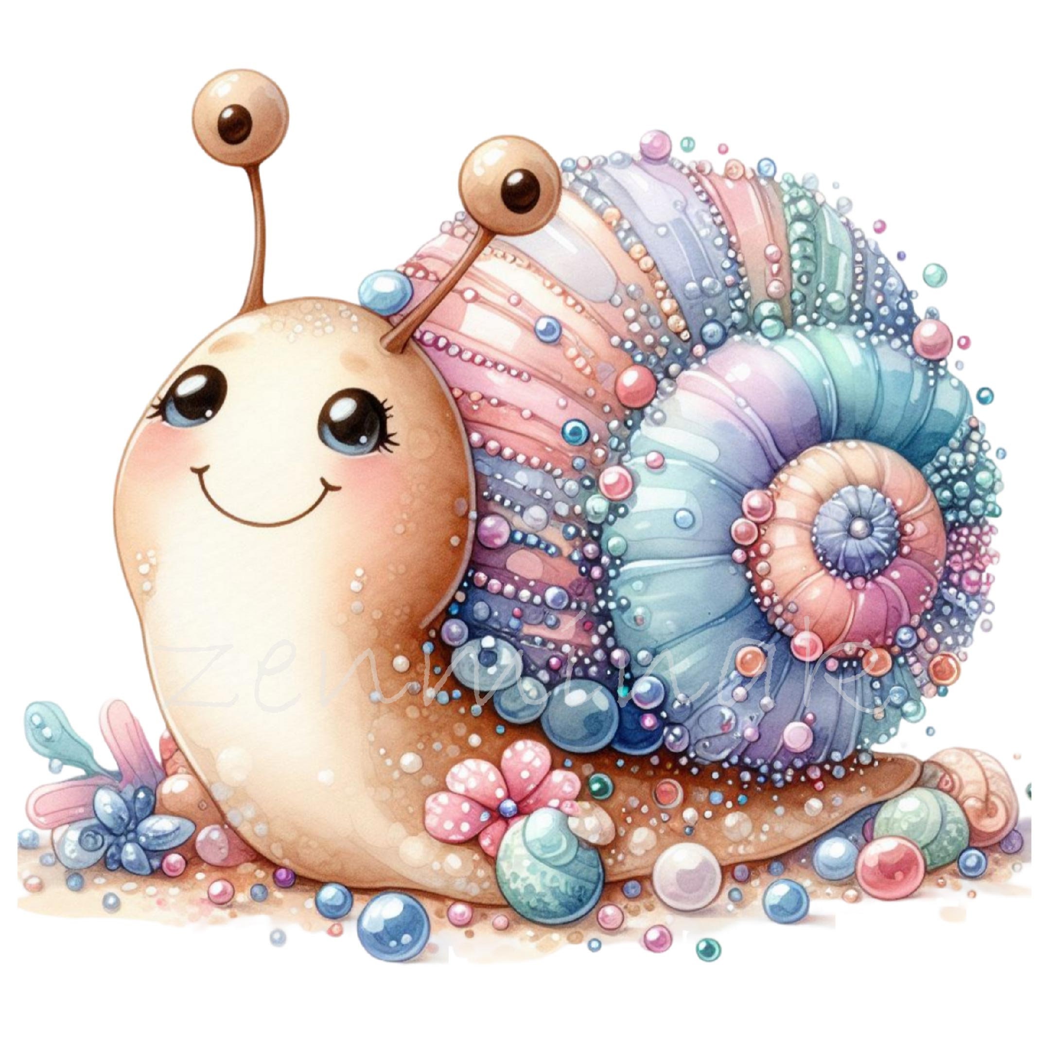 Cute Snail Clipart