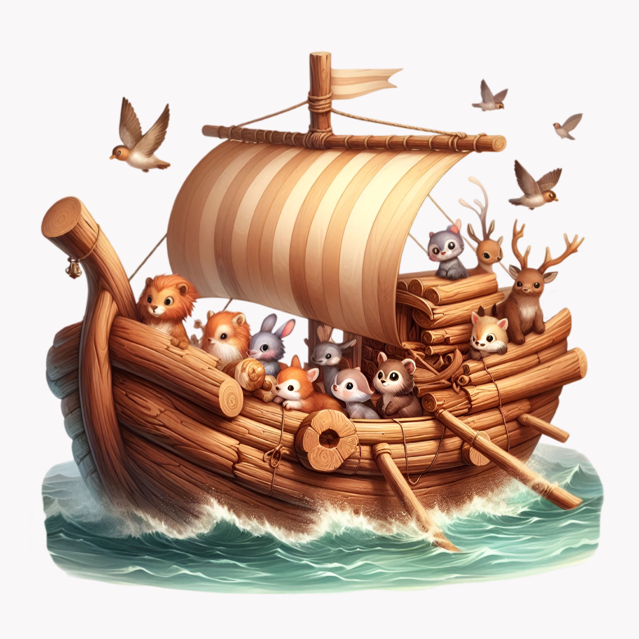Noah’s Ark Clipart Bundle, Animals Clipart, Christian Clipart, Bible ...