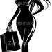 8 SVG Shopping Lady SVG – Woman in Hat With Bags Silhouette Cut File ...