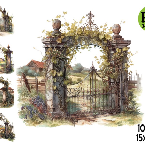 Rustic Garden Gate - Etsy