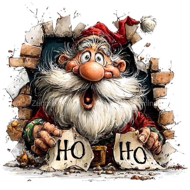 15 PNG Grumpy Santa PNG – Funny Christmas Clipart – Quirky Santa ...