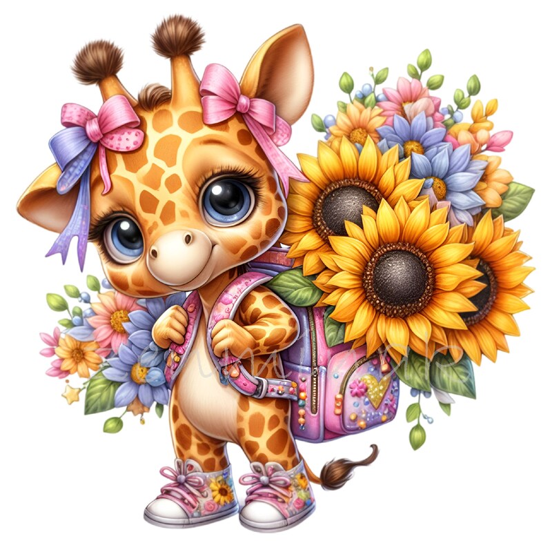 Giraffe Clip Art - Etsy