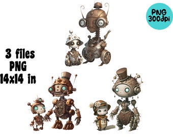 Mom Robot Clipart - Etsy