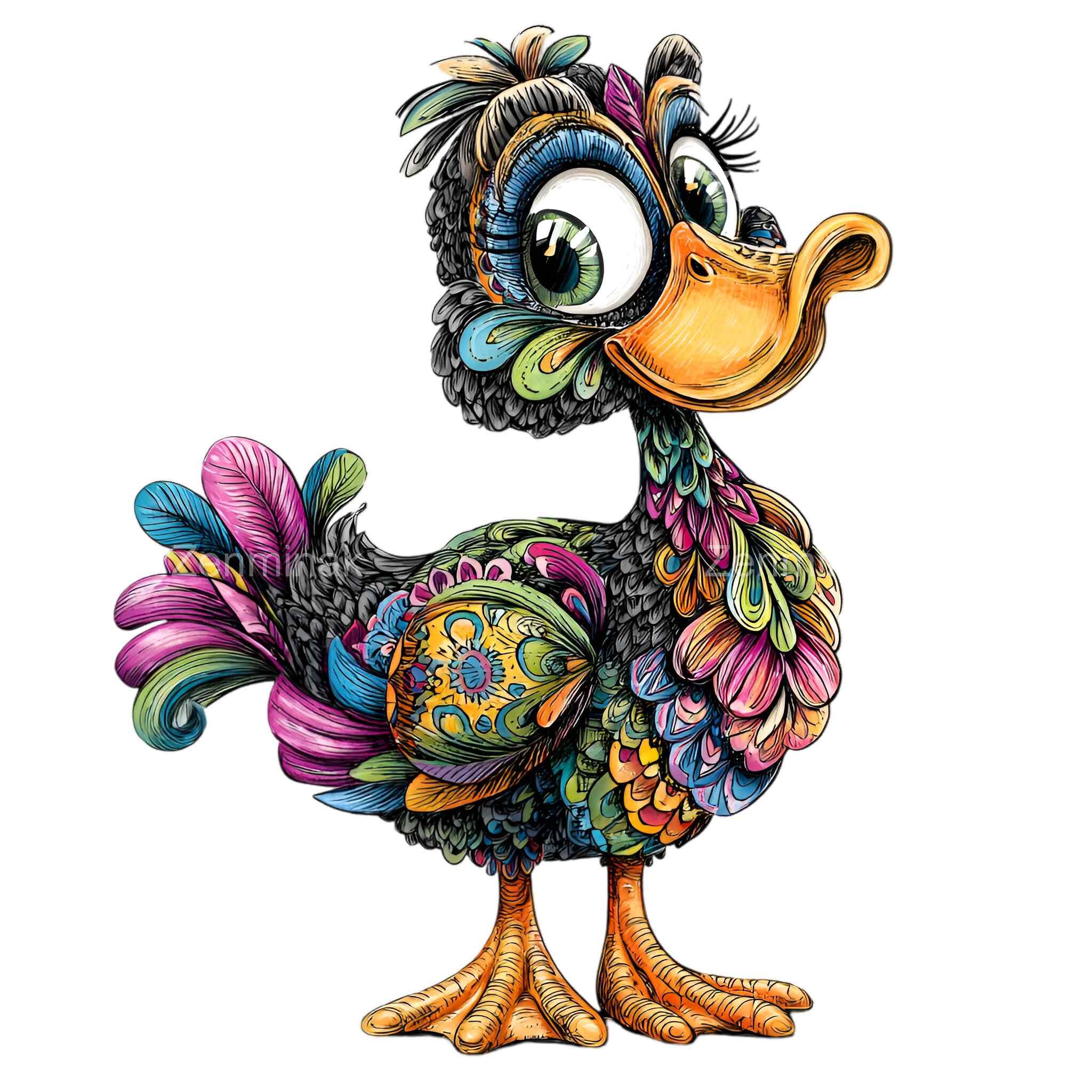 15 PNG Floral Duck Clipart, Bird Illustration, Funny Farm Animal - Etsy