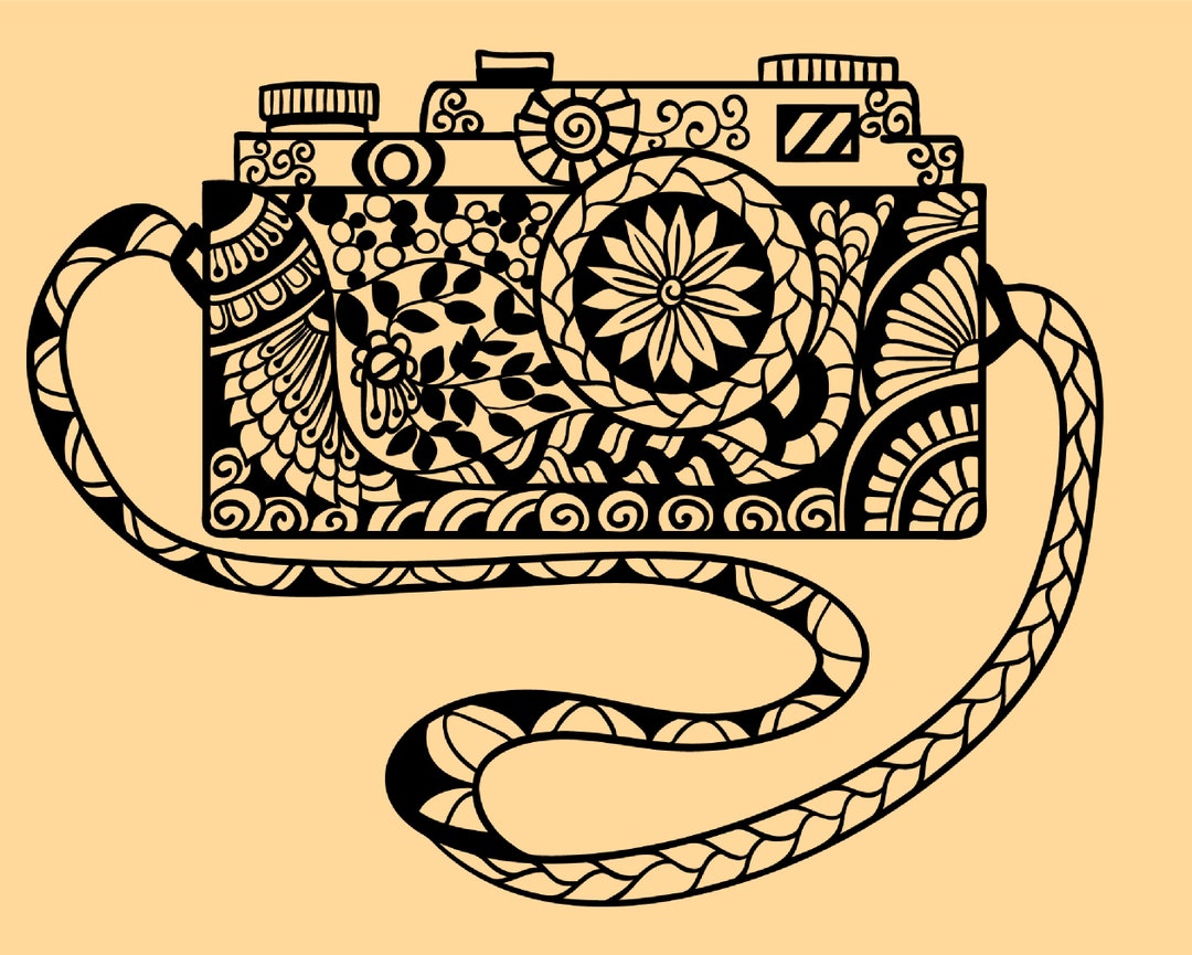 Mandala Vintage Camera Svg, Sublimation Png, Cut File for Cricut ...