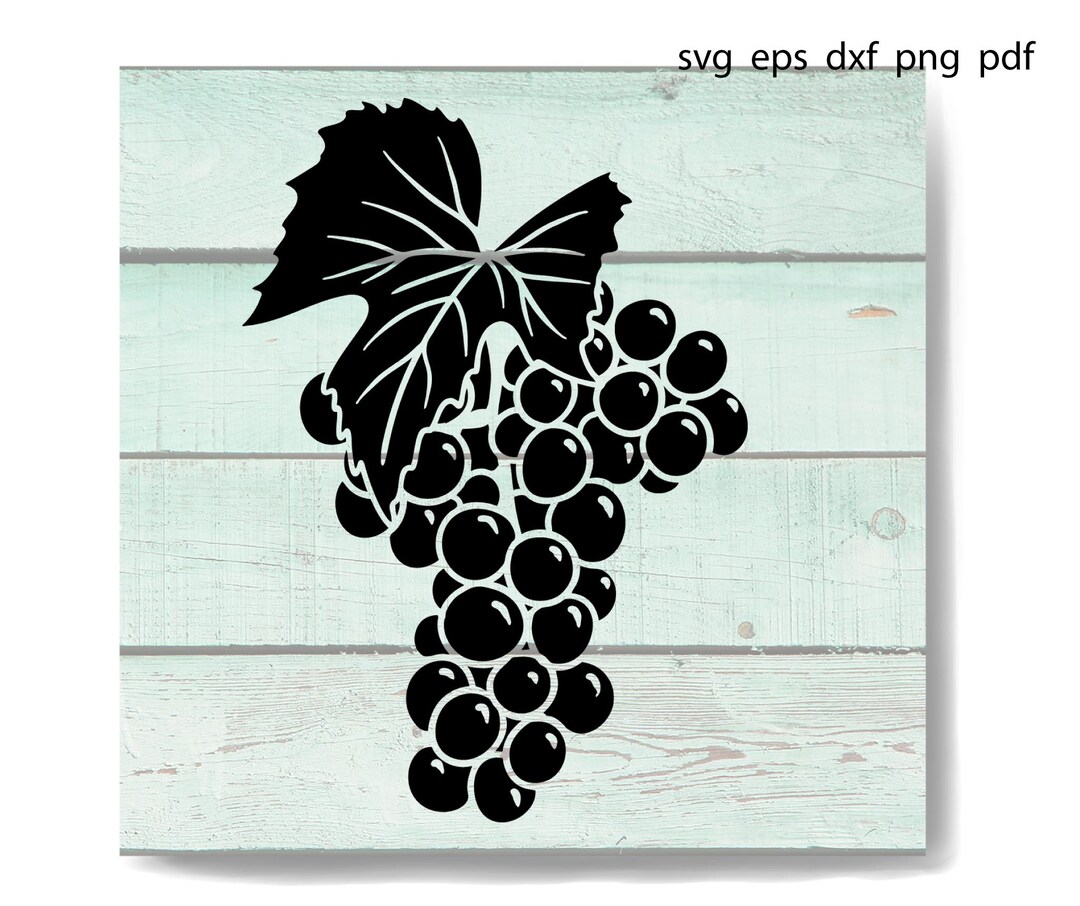 Bunch Grape SVG, Greenery Vine SVG, Fruits SVG, Grape Clipart - Etsy