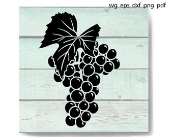 Bunch Grape Svg - Etsy