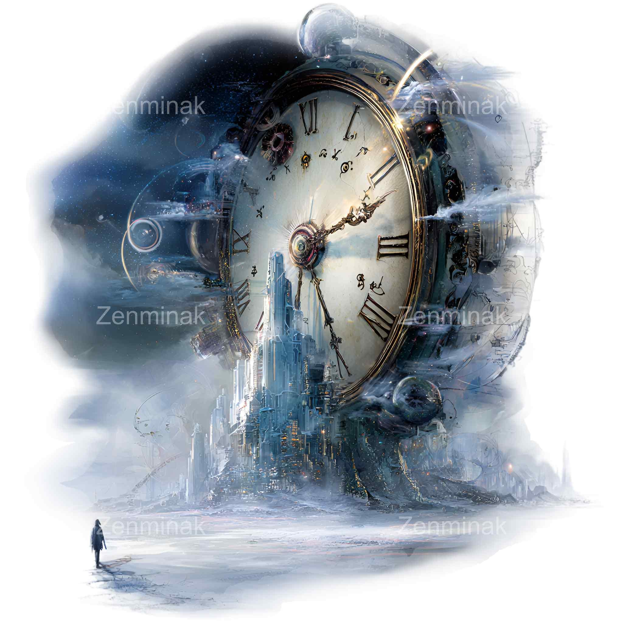 15 PNG Fantasy Clock Portal – Apocalyptic Time Travel PNG for Sci-fi ...