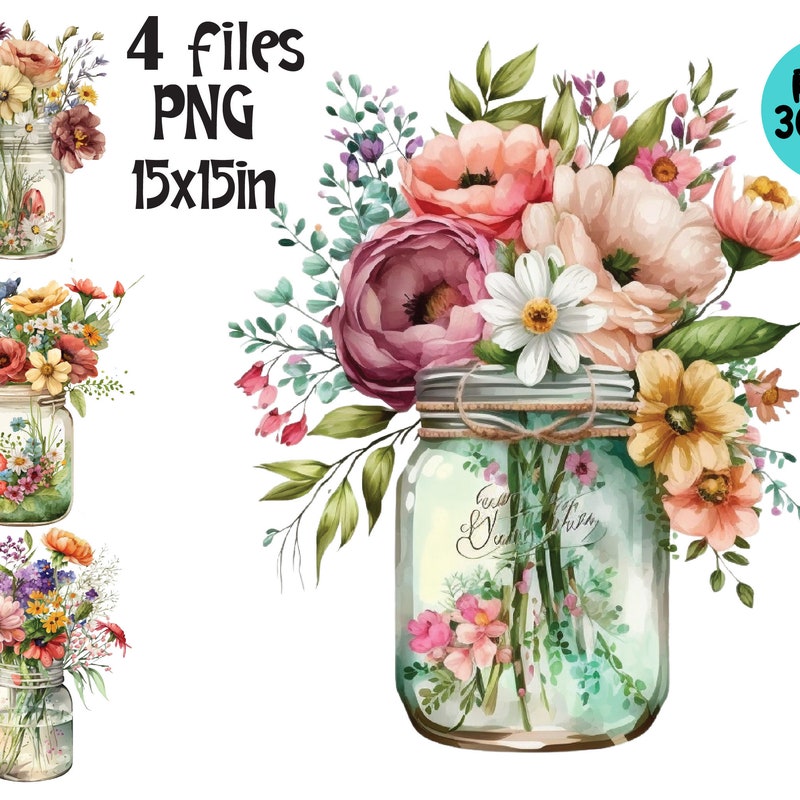Mason Jar Decor - Etsy