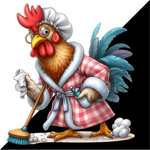 Chicken Clip Art, 12 PNG Chores Clipart, Cleaning Png, House Cleaning ...